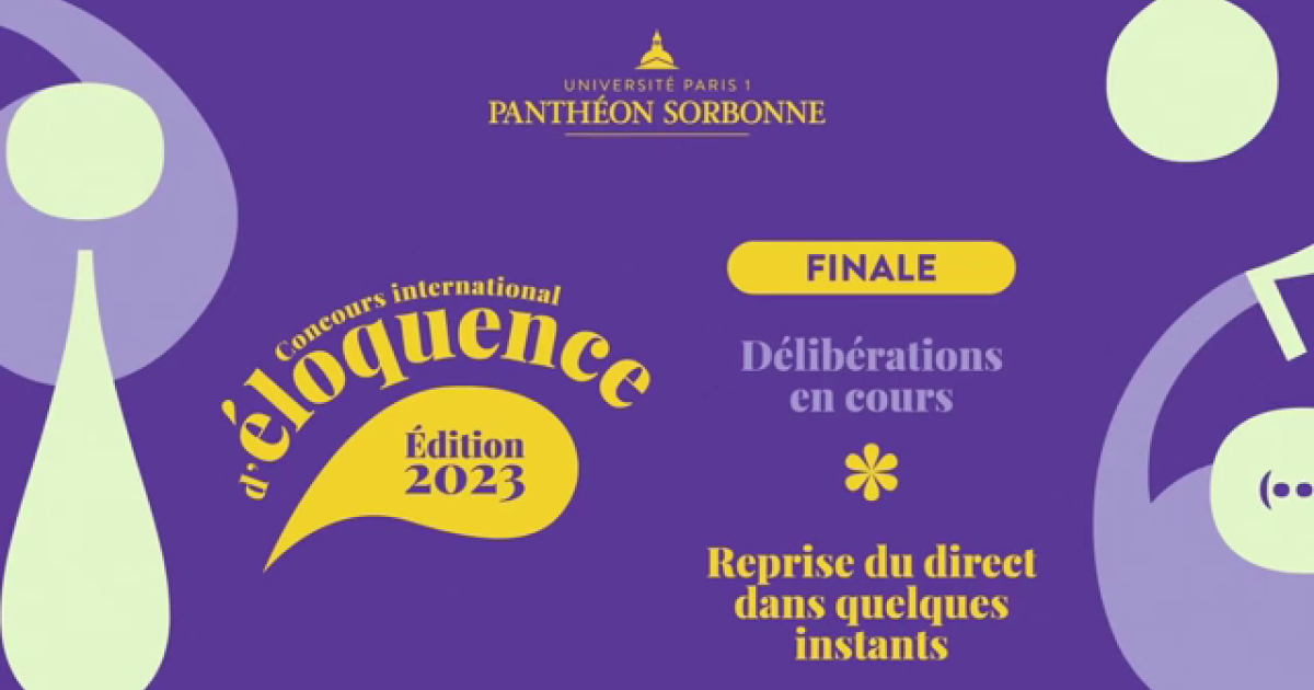 Concours international d'éloquence 2023 : la finale | Sorbonne TV